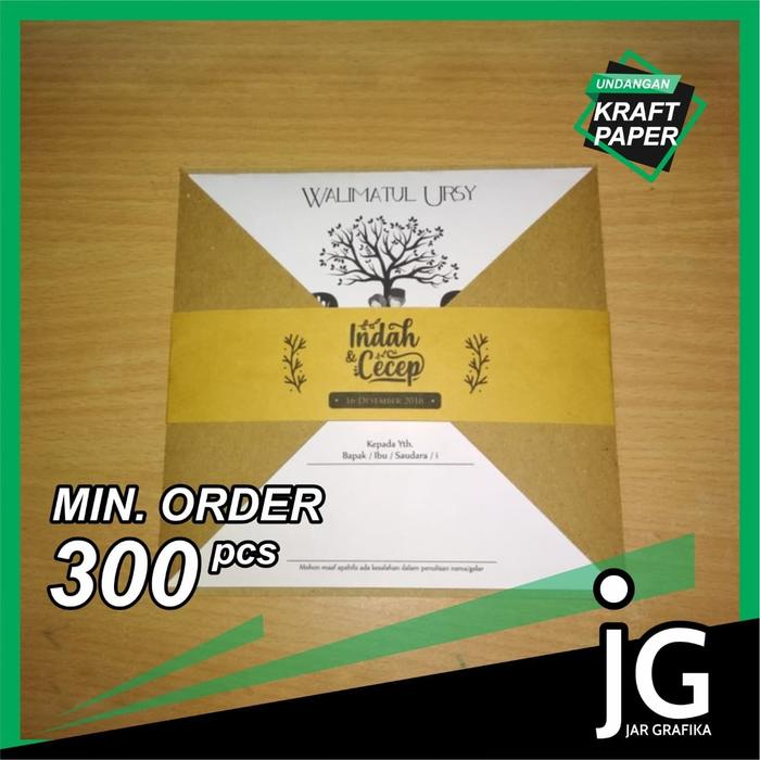 Jual Undangan Pernikahan Kraft Paper - Kab. Bandung - Jar Grafika ...