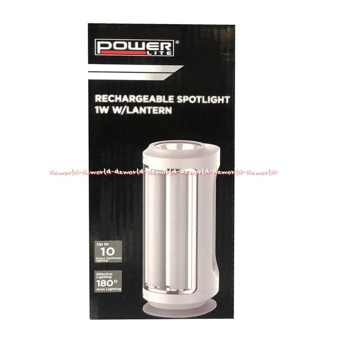 Jual Power Lite Rechargeable Spotlight 1W Lantern Lampu Senter Bisa ...