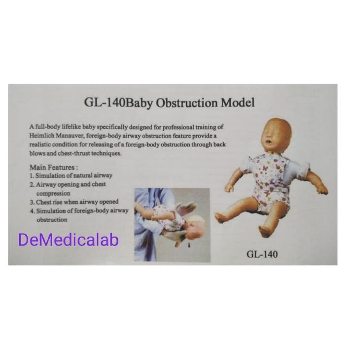 Jual Alat Peraga Manekin Phantom Bayi Tersedak Baby Obstruction GL 140 ...