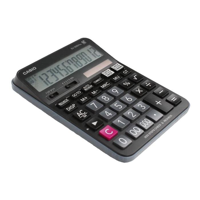 Jual KALKULATOR CASIO ORIGINAL DJ 120D PLUS - KALKULATOR CASIO 12 DIGIT ...