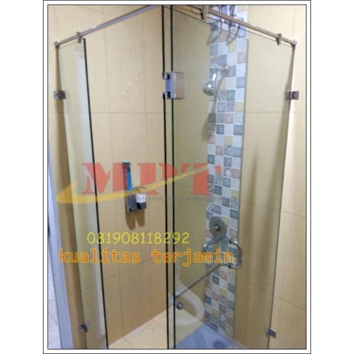 Jual KACA SHOWER KACA KAMAR MANDI KACA TEMPERED 10MM KACA PINTU KACA ...