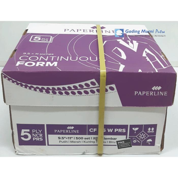 Jual Kertas Continuous Form 5 Rangkap Merk Paperline NCR PRS 9.5X11 ...