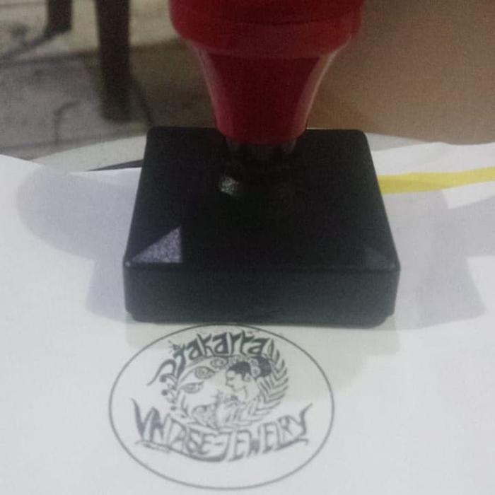 Jual Stempel Cap Nama Logo Perusahaan Flash Stampel Super Custom ...