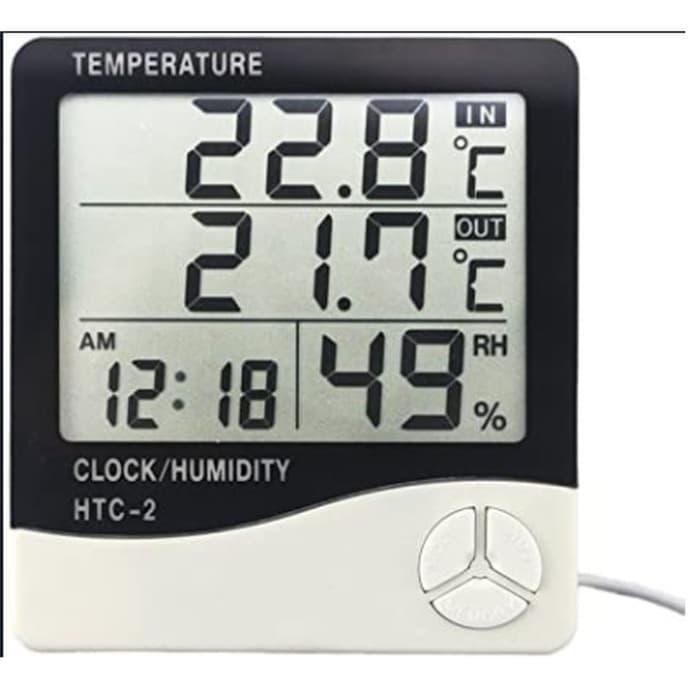 Jual DIGITAL TERMOMETER HYGROMETER HTC 2 alat ukur suhu ruang ruangan ...