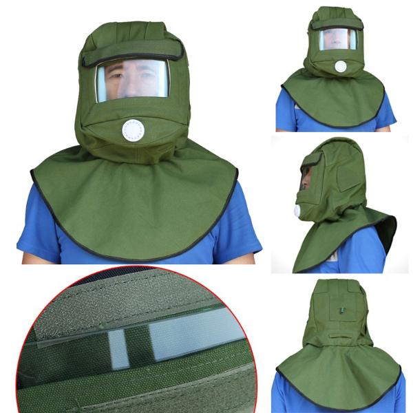 Jual Air Safety Sandblast Helmet Sand Blast Hood Protector Mask Helm ...