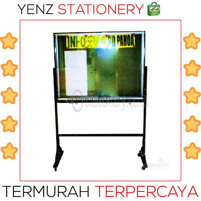 Jual Papan Mading dengan Kaki Besi List Aluminium uk. 90 x 180 GM ...