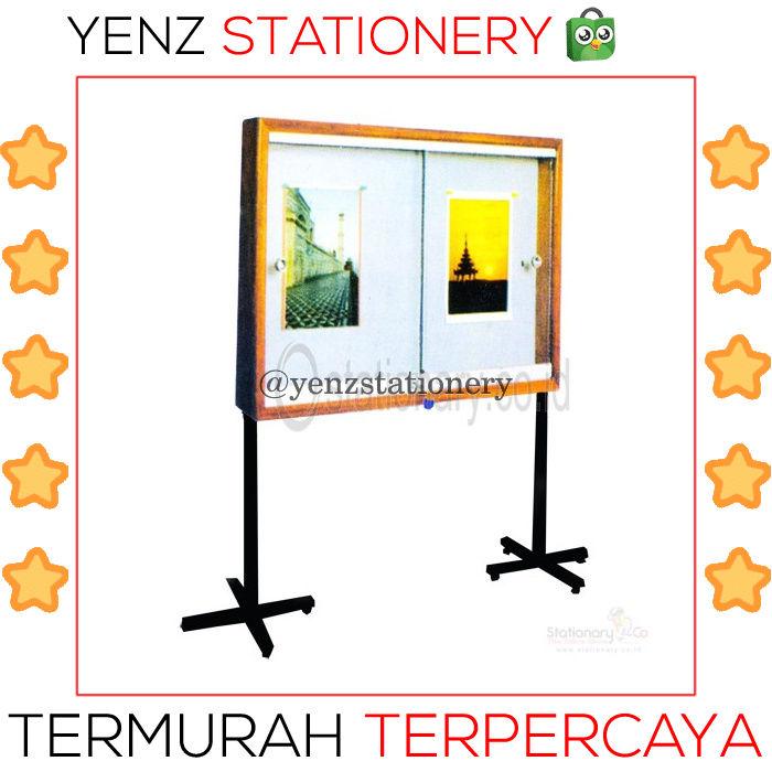 Jual Papan Mading dengan Kaki Standard List Kayu uk. 90 x 180 GM ...