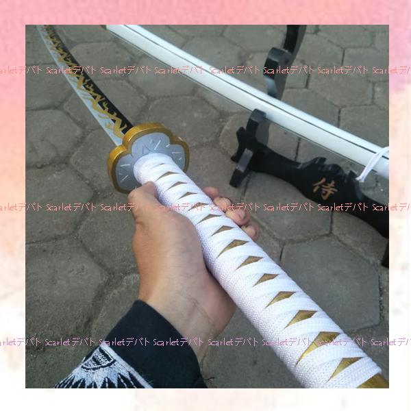 Jual Po Cosplay Props Nichirin Katana Samurai Pedang Zenitsu Agatsuma ...