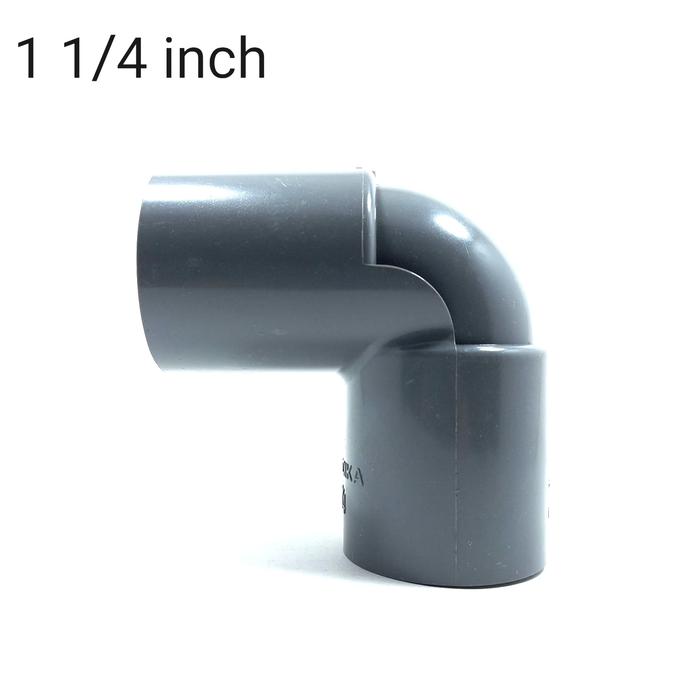 Jual KENI / KNEE / ELBOW / L PIPA PVC RUCIKA 1 1/4" INCH SAMBUNGAN PIPA ...