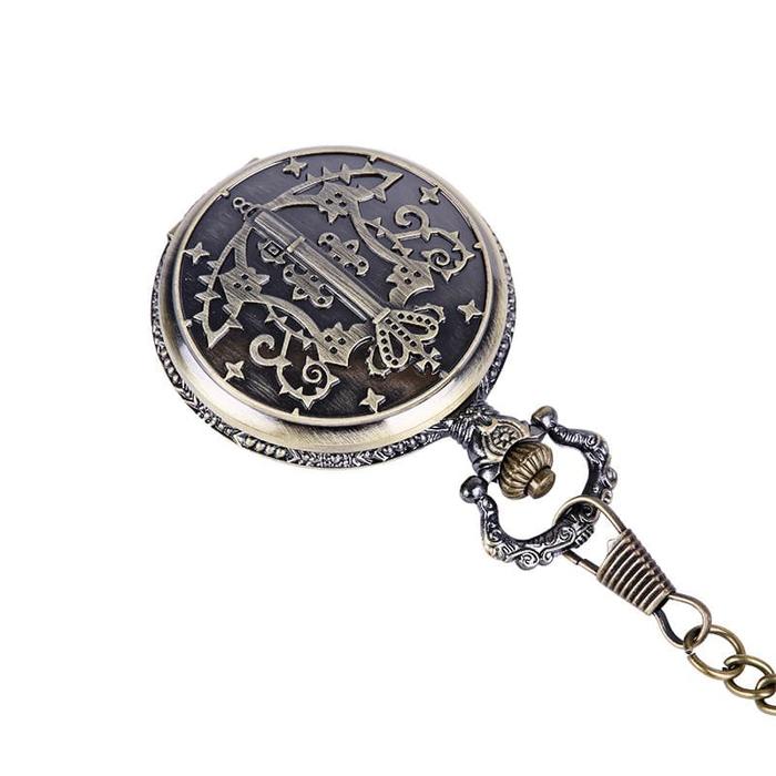 Jual Sbpw Sebastian Michaelis Black Butler Pocket Watch Anime Jam Sak ...