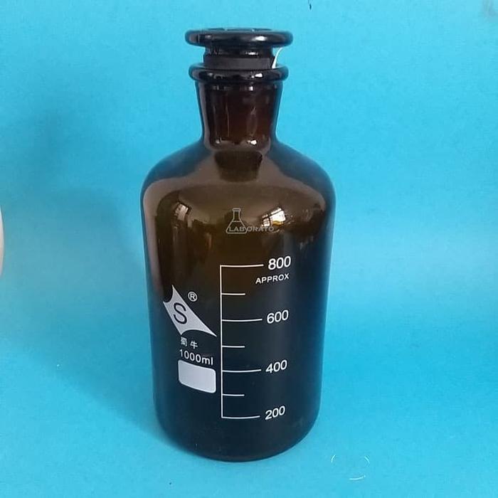 Jual BOTOL REAGEN 1000ml COKLAT MULUT KECIL REAGENT BOTTLE BROWN 1000 ml - Kota Bandung ...