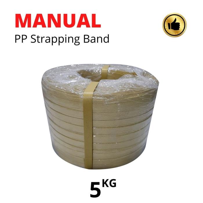 Jual STRAPPING BAND PP MANUAL 16MM TALI PACKING KUNING 5KG - Jakarta ...