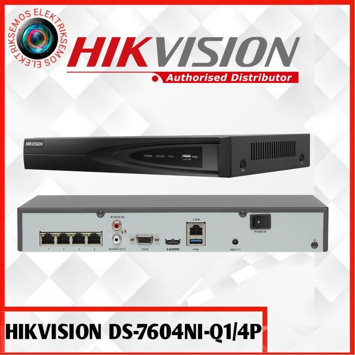 Jual Nvr 4 Channel Hikvision PoE Up to 8MP 7604NI Q1 4P - Jakarta Pusat - SEMOS elektrik | Tokopedia