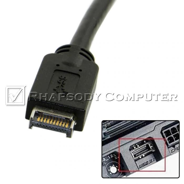 Jual Usb 3.1 Type-c Mini 20 Pin Front Panel Header To Usb 3.0 19pin ...