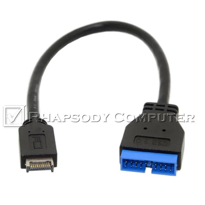 Jual USB 3.1 Type-C Mini 20 Pin Front Panel Header To USB 3.0 19Pin ...