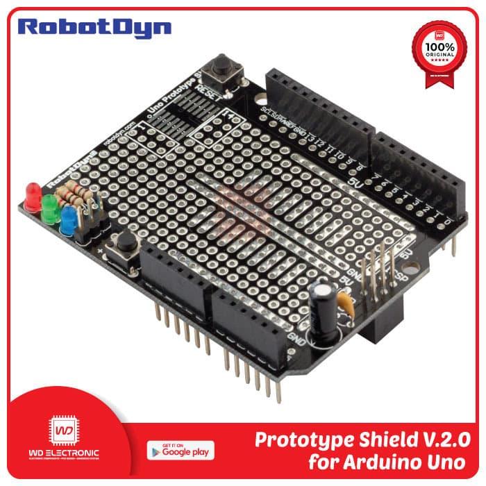 Jual ROBOTDYN PROTOTYPE SHIELD v2.0 ARDUINO UNO PROTO BOARD UNO - Kota Bandung - EasyWare ...