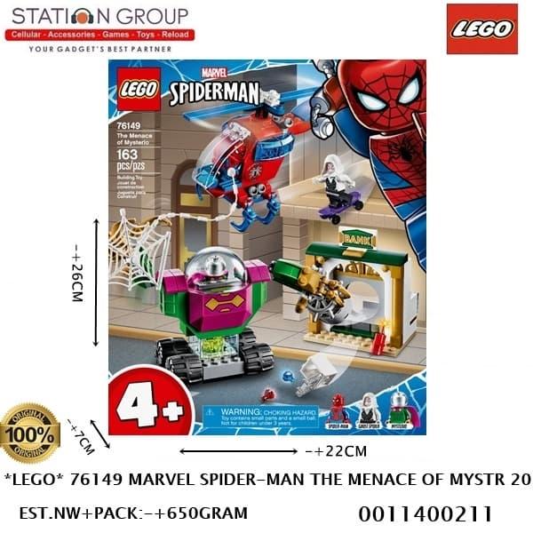 Jual LEGO 76149 MARVEL SPIDER-MAN THE MENACE OF MYSTR 20 - MAINAN ...
