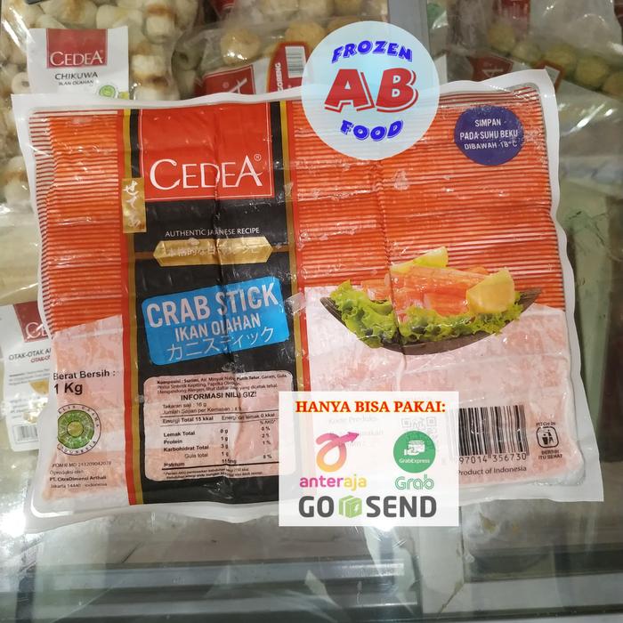 Jual CEDEA Crab Stick 1 Kg Crabstick 1 Kg Crab Stik 1000 gr Stik ...