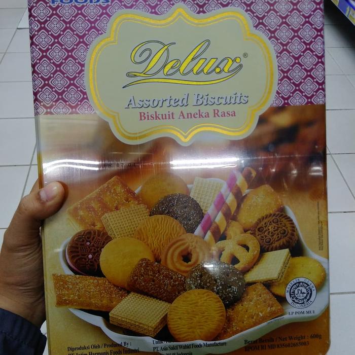 Jual ASW Foods Delux Assorted Biscuits 600g-Biskuit Kaleng Aneka Rasa ...