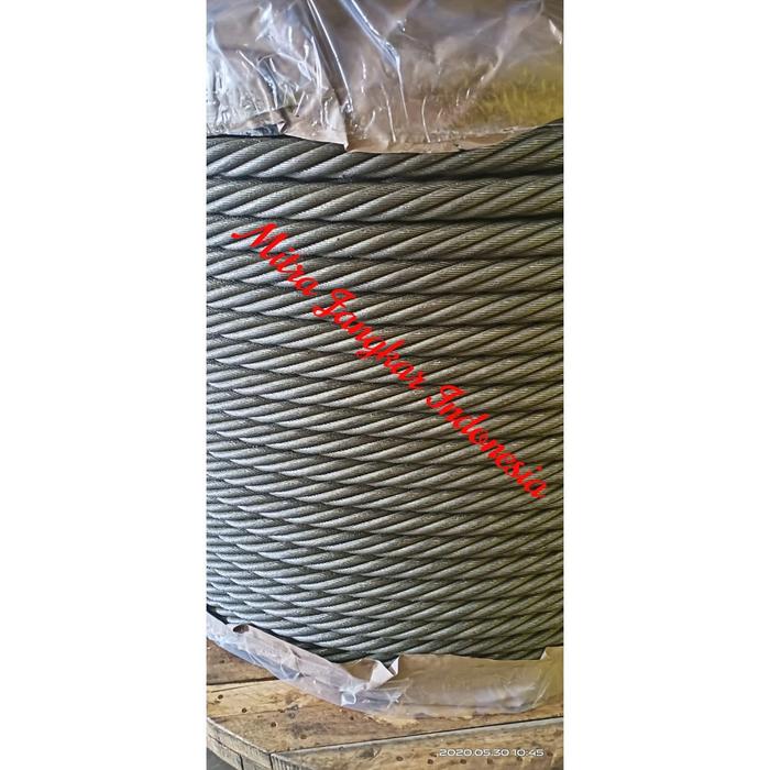 Jual Kawat Baja/Wire Rope/Kawat Seling Dia.44mm IWRC Galvanized LHOL - Jakarta Timur - Mitra ...