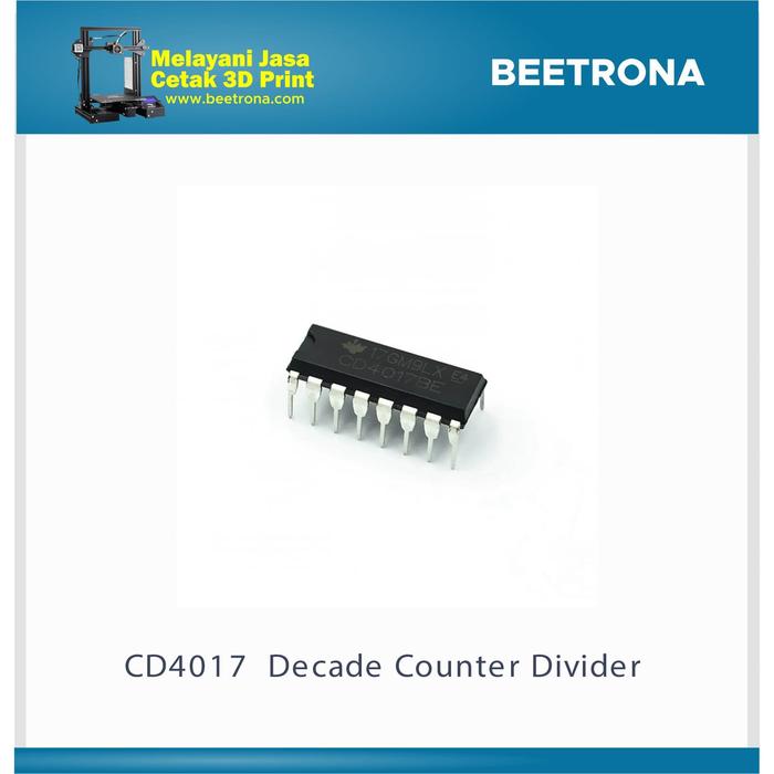 Jual CD4017 CD4017BE 4017 Decade Counter Divider IC DIP-16 AF70 - Kab ...