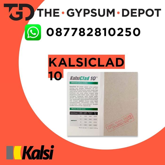 Jual KalsiClad 10mm (1200x2400mm) / Papan Semen Kalsi Kalsiboard - Kota ...