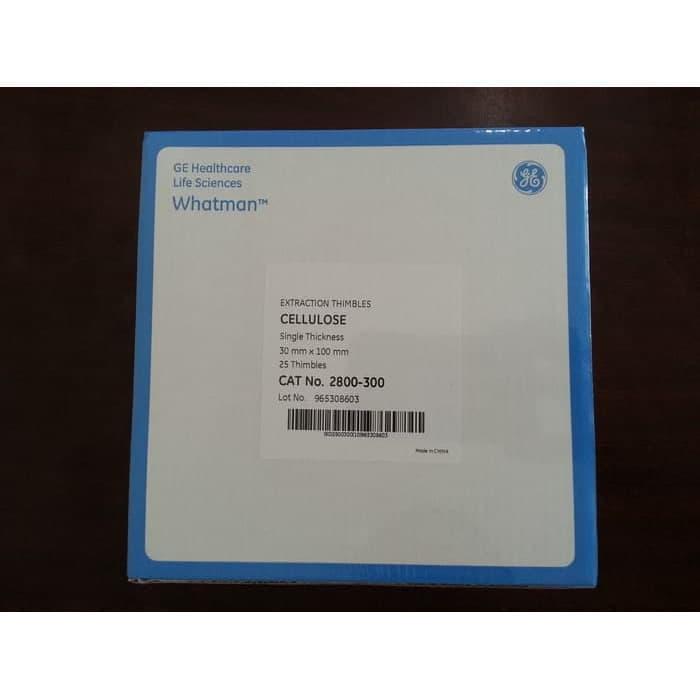 Jual WHATMAN 2800-300 Extraction Thimble Cellulose 30 x 100 mm 25 ...
