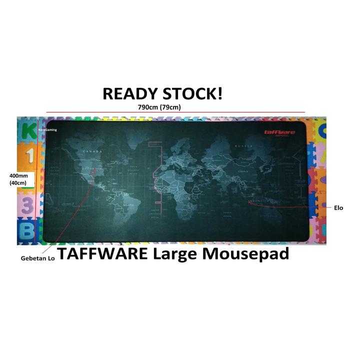 Jual Taffware MP002 Large Jumbo XL Mousepad Peta Dunia World Map - Kab ...
