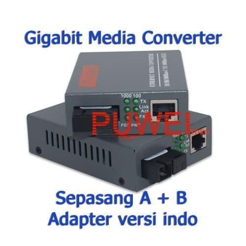 Jual HTB-GS-03 HTB GS 03 RJ45 Fiber Optical Gigabit Media Converter ...