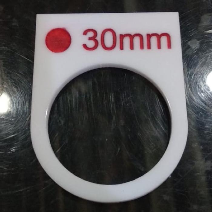 Jual Label Panel 30mm Pilot Lamp Push Button Emergency bisa grafir ...