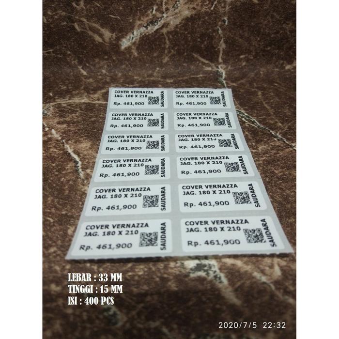 Jual Cetak label Barcode 33x15 400 pcs - Cetak Label Harga 33x15 isi ...