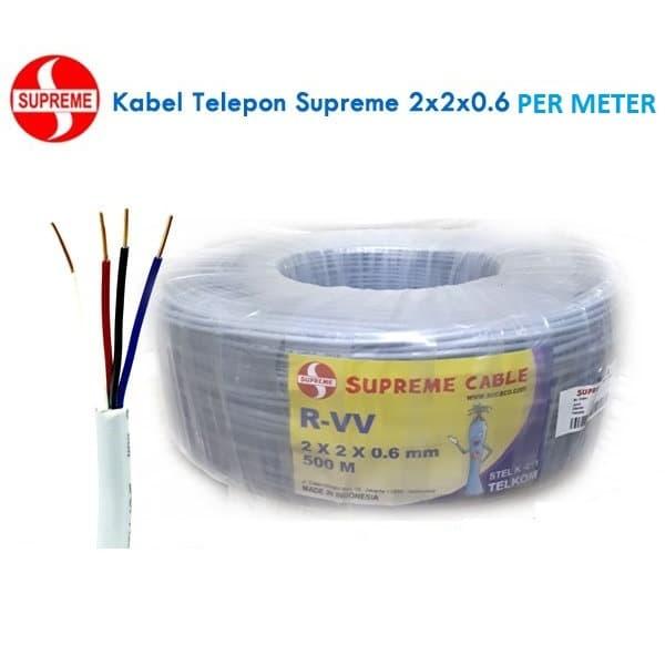 Jual Supreme Kabel Telepon RVV-2x2x0.6mm PERMETER - Jakarta Utara ...