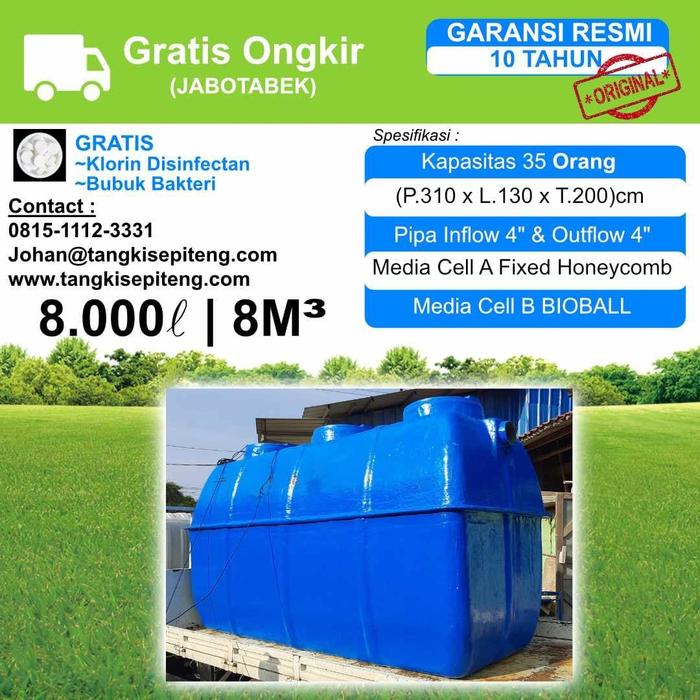 Jual SepticTank BIO SEPTIC 8000 Liter/ 8M3 - BIOTECH - BIOFIL ...