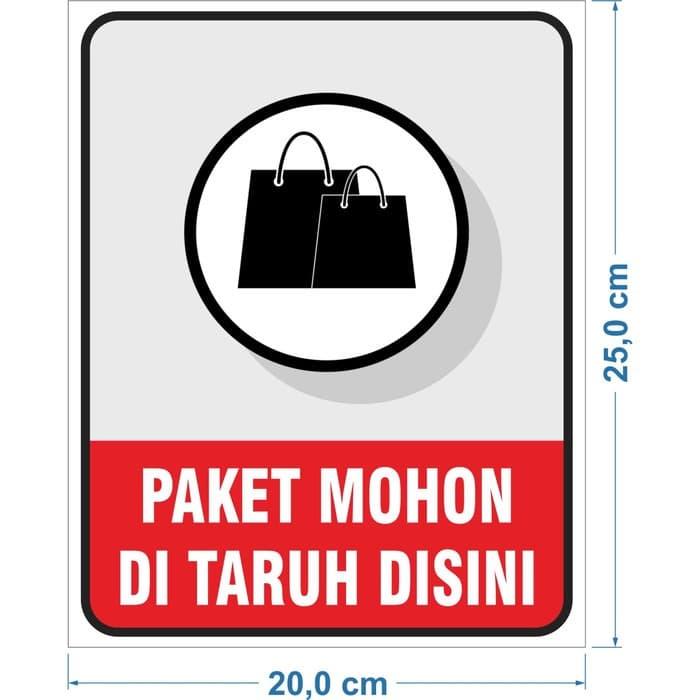 Jual STIKER SAFETY PAKET MOHON DITARUH DISINI 20X25CM - Kota Tangerang ...