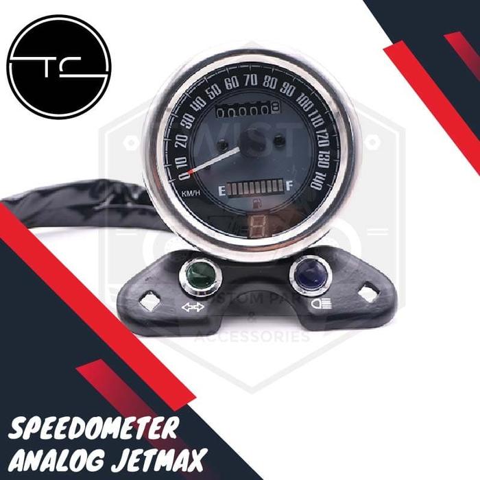 Jual Speedometer Analog JetMax Motor Custom Bobber W175 Benelli ...