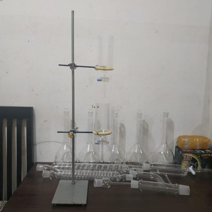 Jual Tabung Perkolasi 250 mL + Klem ring & Bosshead + statif - Kota ...