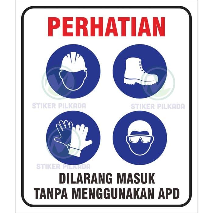 Jual STIKER GUNAKAN APD 20X30CM - Kota Tangerang Selatan - STIKER ...