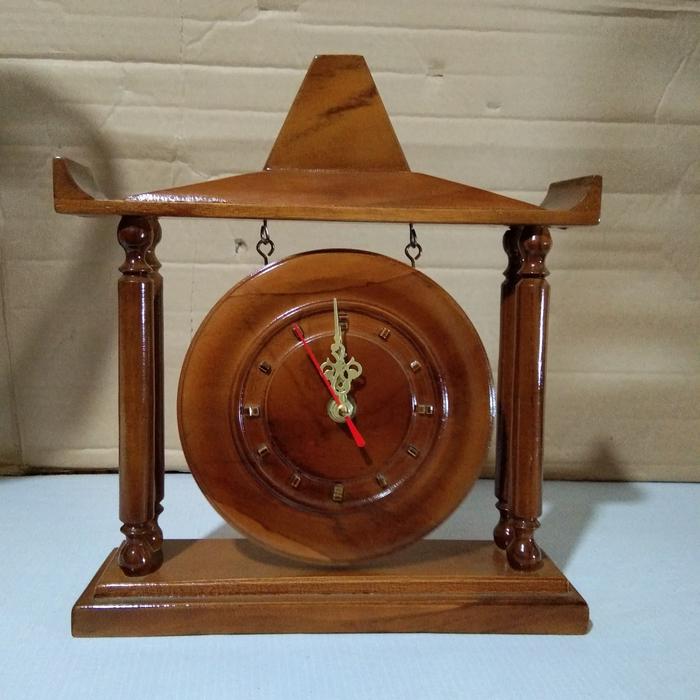 Jual JAM MEJA DUDUK KAYU JATI MODEL JAM JOGLO/JAM RUMAH - DEKORASI ...