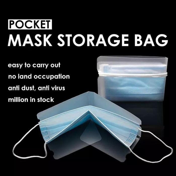 Jual Tempat Simpan Masker Mika Masker Kantong Penyimpan Masker Pocket ...