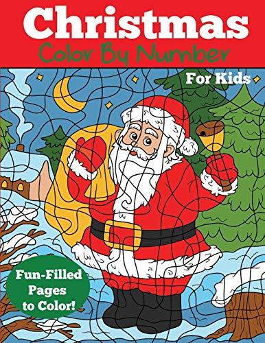 Jual Christmas Color by Number for Kids: Christmas Number Coloring Book ...