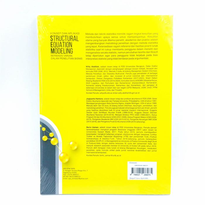 Jual Konsep Dan Aplikasi Structural Equation Modeling - Jogiyanto Di ...