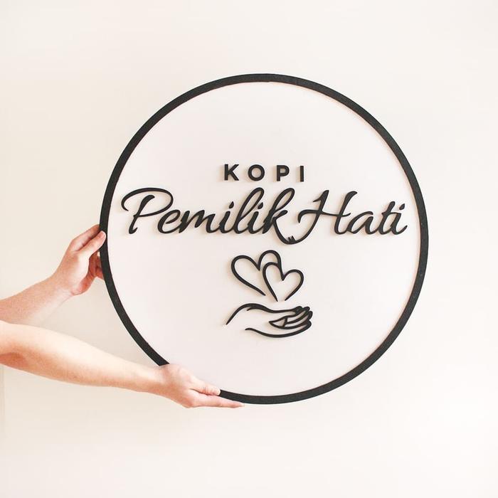 Jual Wooden Signage / Papan Nama Toko / Signage kayu / Bisa Custom Logo ...