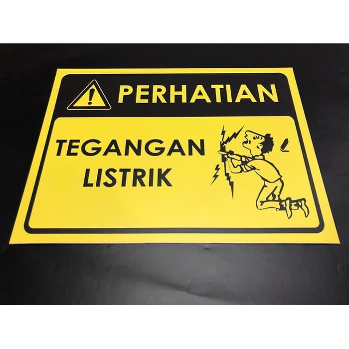 Jual Rambu K3 Keselamatan Kerja Perhatian Tegangan Listrik - Long-Term ...