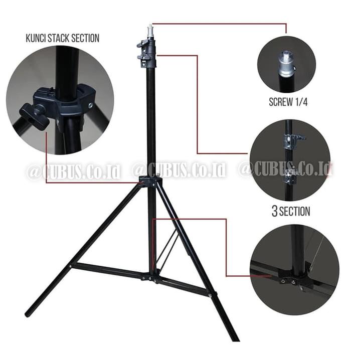 Jual Light Stand Costa Cf-3200 Tripod Lampu Studio 3 Section 200cm Di Seller Noelle - Cengkareng ...