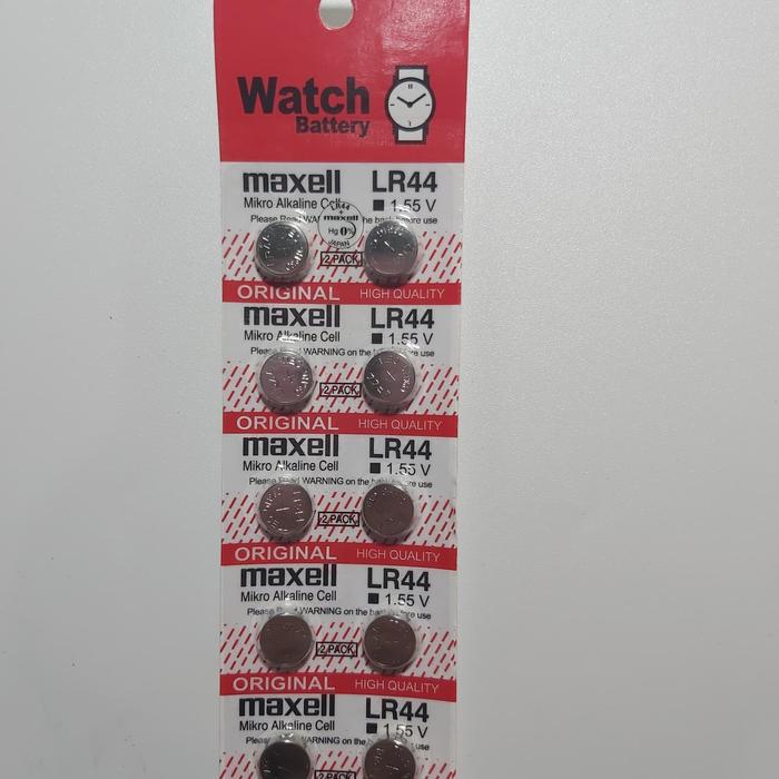 Jual Baterai maxell LR44/ baterai jam/ baterai kalkulator/ Baterai LR44 - Jakarta Barat - Angel ...