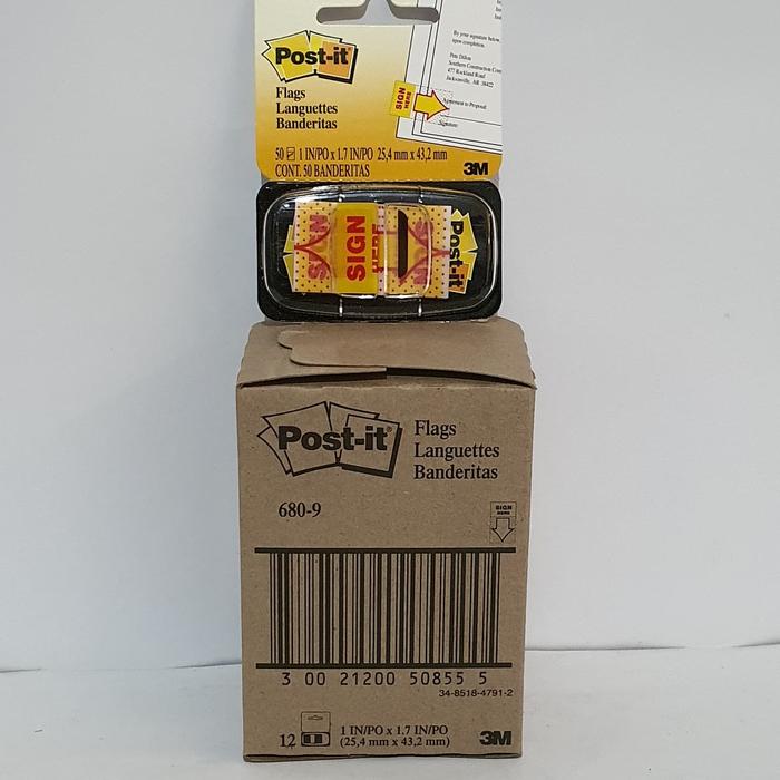 Jual Post it Sign Here 680-9 3M Original - Jakarta Utara - MixMart Official | Tokopedia