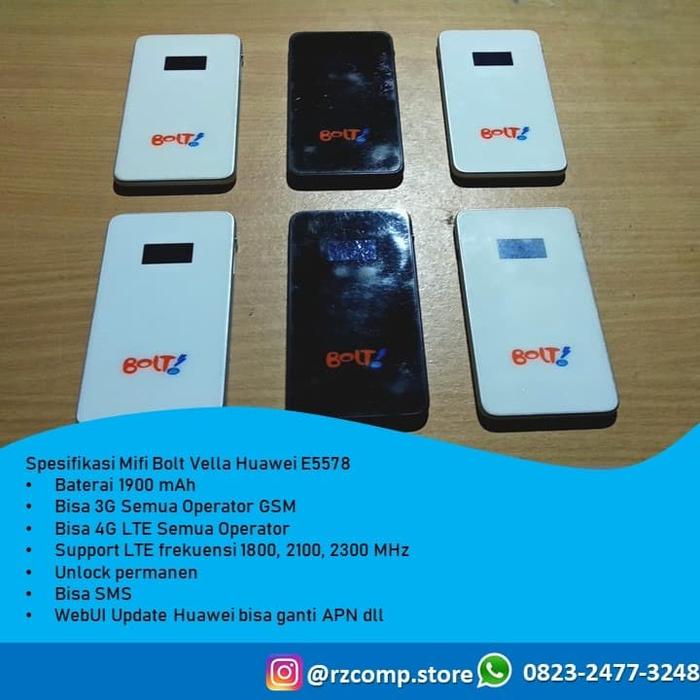 Jual Modem Wifi MiFi 4G Bolt Vella Huawei E5578 Unlock Desain Model ...