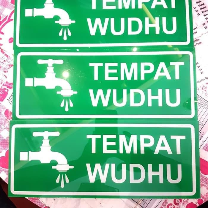 Jual STICKER TEMPAT WUDHU 30X10CM RAMBU K3 LABEL - Jakarta Barat ...