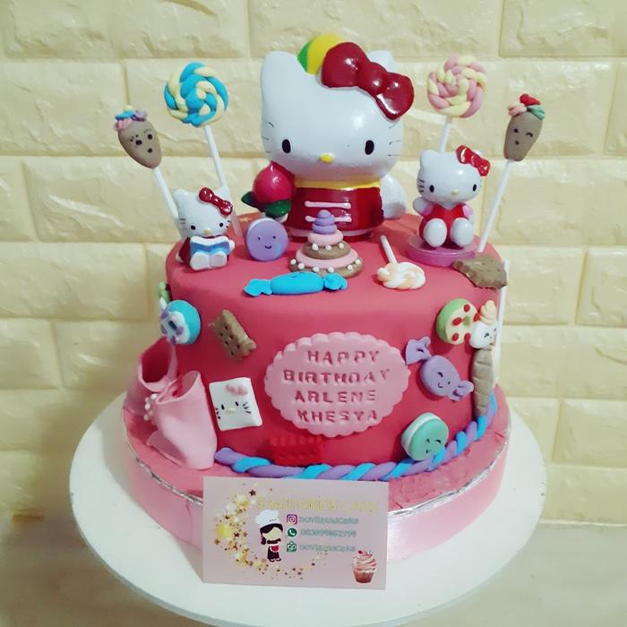 Hello Kitty Fondant Cake Topper Tutorial