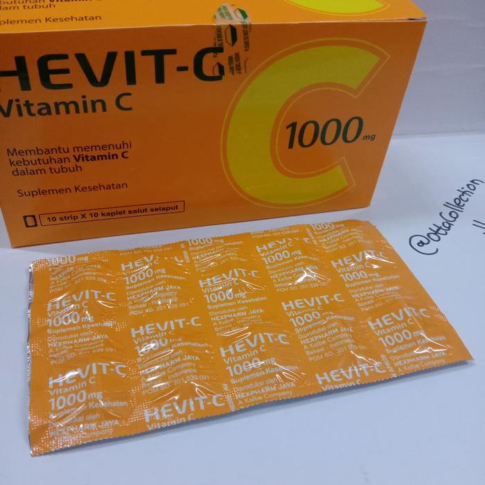 Jual hevit C 1000mg vitamin C 1000mg tablet per strip - Jakarta Barat ...